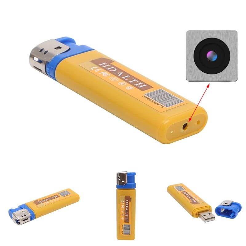 Briquet camera espion avec fonction webcam